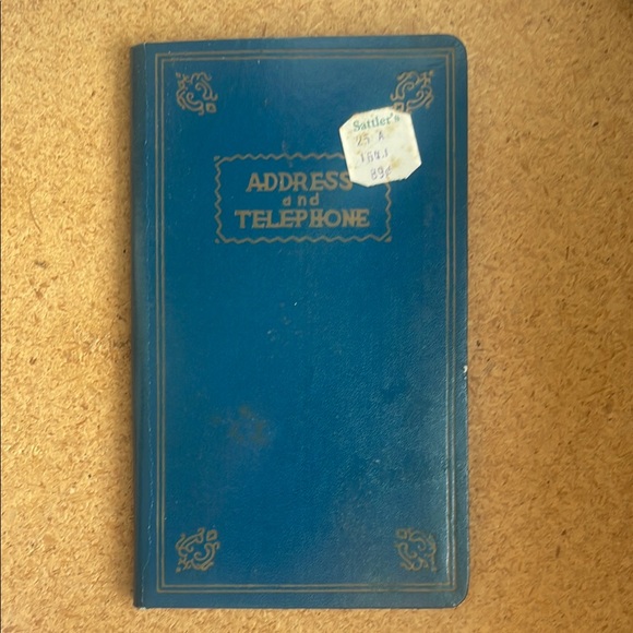 Office | Vintage Blue Address And Telephone Book | Poshmark